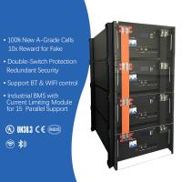 China 16kWh 10kWh LiFePO4 Solar Battery System 51.2V 100Ah-400Ah for Off-Grid Homes and Cabins for sale