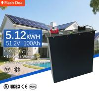 China 51.2V 100Ah LiFePO4 Solar Battery with 5.12kWh Capacity and 10-Year Warranty for Home Energy Storage for sale