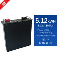 China 48V 100Ah LiFePO4 Battery Pack 5.12kWh with 10-Year Warranty for Solar Energy Storage Systems for sale