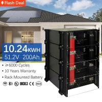China 51.2V 5kWh 10kWh 16kWh LiFePO4 Solar Battery with Wheels for Home Backup Power Storage for sale