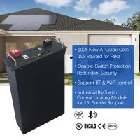 China 51.2V 5kWh 10kWh 16kWh LiFePO4 Solar Battery with Wheels for Home Backup Power Storage for sale