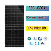 China N-Type Double Glass Solar Panel 590W-625W High Efficiency Photovoltaic Module for Power Generation for sale