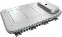 China OEM CNC Machined Aluminum Enclosure 6061-T6 Sandblasted Battery Case Custom for sale