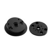 China OEM Polishing Robotics Aluminum Bracket Black Anodized Treatment for sale