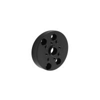 China OEM Polishing Robotics Aluminum Bracket Black Anodized Treatment for sale