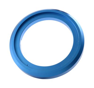 China CNC Milling Aluminum Turn-Mill Compound Parts Blue Anodizing 6061 7075 for sale