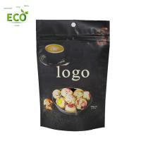 China Custom Printing  Smell Proof Stand up Packaging Pouch With Zipper Good Sealing  Matte Black Packaging Bag for Cookies for sale