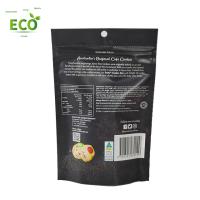 China Custom Printing  Smell Proof Stand up Packaging Pouch With Zipper Good Sealing  Matte Black Packaging Bag for Cookies for sale