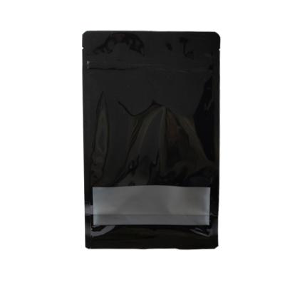 China Custom Printing Mylar Bags Resealable ZipLock PE Plastic Stand up Pouch With Transparent Frosted Window for Food for sale