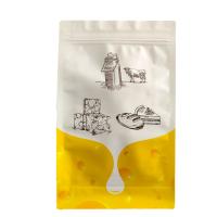 China ECO Safety Children's Zipper Food Bag Food Grade Aluminum Foil Cheese Bag Customizable Eight Sided Sealed Zipper Bag for sale