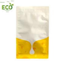 China ECO Safety Children's Zipper Food Bag Food Grade Aluminum Foil Cheese Bag Customizable Eight Sided Sealed Zipper Bag for sale