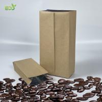 China DDP Shipment to U.S. Kraft Paper Bag Sige Gusset Bag 250G Matt Finish Roasted Coffee Pouches Packaging Smell Proof for Coffee for sale