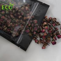 China High Barrier Transparent Window Mylar Bags Smell Proof Stand up Packaging Pouch Resealable Zipper PE Tea Bags for sale