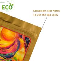 China Custom Food Grade Stand up Pouch Mylar Bags With Heat Sealing for Snack Foods Tea Recyclable Plastic Packing Custom Logo for sale