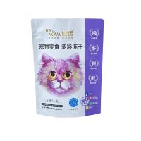 China Custom Reusable Ziplock Plastic Bag for Pet Snack Food for Chewing Gum DDP USA for sale