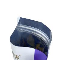 China Custom Reusable Ziplock Plastic Bag for Pet Snack Food for Chewing Gum DDP USA for sale