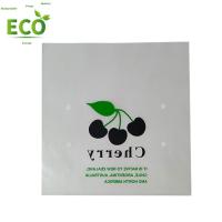 China Opp Customized Logo Plastic Bag With Preserved Permeable Hole Cherry Fresh Fruit and Vegetables Packaging Bag for sale
