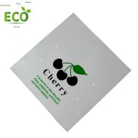 China Opp Customized Logo Plastic Bag With Preserved Permeable Hole Cherry Fresh Fruit and Vegetables Packaging Bag for sale