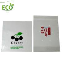 China Opp Customized Logo Plastic Bag With Preserved Permeable Hole Cherry Fresh Fruit and Vegetables Packaging Bag for sale