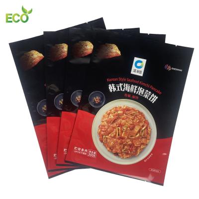China Custom Food Grade Printed Resealable Smell Proof Ziplock 3.5 Mylar Bags Three Side Seal Plastic Packaging Ziplock Kimchi Pack for sale