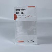China Hot Sale Bread Bag With Clear Window Resealable Stand up Zip Lock Snacks Dried Fruit Packaging Bag Paper Bag White Kraft for sale