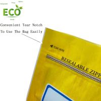 China Custom Printed Food Grade Reusable Zipper Mylar Bags Recyclable  Stand up Quick Oats Packaging Bags With Transparent Window for sale
