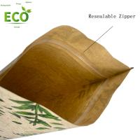 China Custom Capacities and Logo Kraft Paper Bag With Window and Zipper Manufacturer for Food Nut Flour Tea Rice Powder Cookies for sale