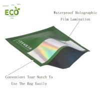 China Custom Printed Holographic 3-Side Seal Mylar Bags Disposable Cosmetics Packaging with Good Seal Security Feature-DDP USA for sale