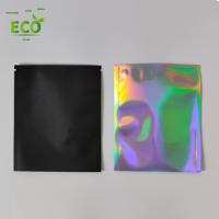 China Custom Printed Holographic 3-Side Seal Mylar Bags Disposable Cosmetics Packaging with Good Seal Security Feature-DDP USA for sale