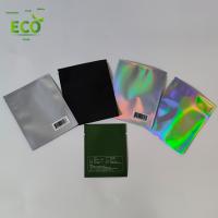 China Custom Printed Holographic 3-Side Seal Mylar Bags Disposable Cosmetics Packaging with Good Seal Security Feature-DDP USA for sale