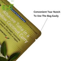 China Small Batch Custom Printing Food Grade Sealable and Leak Proof Polyester Film Bag Standing Food Bag Curry Bag for sale