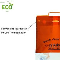 China Hot Selling Custom Orange PE 8 Side Seal Bag 500g Super Strong Odor Proof Stand for Fruits Vegetables Secure for Sushi Custom for sale