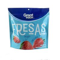 China Custom Designed Matte Snack Stand Pouch Food Grade Reusable Resealable Plastic Freeze Dried Fruit Natural Blueberry Packaging for sale