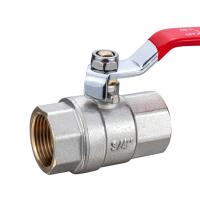 China DN15~25 Full Bore Threaded Brass Ball Valve With Long Handle for sale