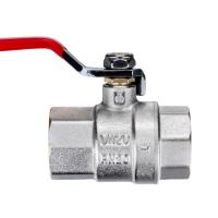 China DN15~25 Full Bore Threaded Brass Ball Valve With Long Handle for sale