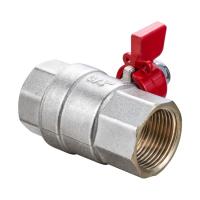 China 1/2 Inch Single Unin Threaded Brass Ball Valve Butterfly Handle For Househole Use for sale