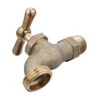 China Single Cold Water Basin Faucet Outdoor Garden Bathroom Taps Wall Mount Brass Bibcock for sale