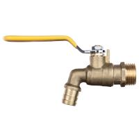 China TMOK Brand 16 Bar 1/2 Inch Steel Handle Nature Brass Color Brass Bibcock for sale