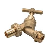 China Stop Structure Garden Bibcock Hose Union Connect 1/2 Inch Use For Water 0-80 ℃ Brass Bibcock for sale