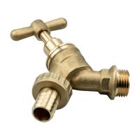 China Stop Structure Garden Bibcock Hose Union Connect 1/2 Inch Use For Water 0-80 ℃ Brass Bibcock for sale