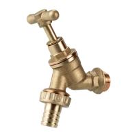 China 1/2 Inch PN16 Standard Type Garden Hose Connect Garden Water Tap Brass Stop Bibcock for sale