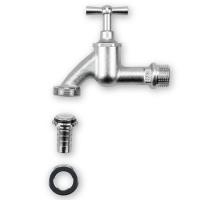 China Half Inch Horse Head Nickel Plated Water Nozzle Slow Open Brass Stop Bibcock for sale