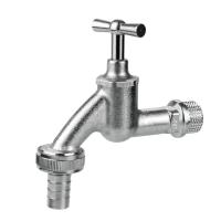China Half Inch Horse Head Nickel Plated Water Nozzle Slow Open Brass Stop Bibcock for sale
