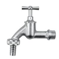 China Half Inch Horse Head Nickel Plated Water Nozzle Slow Open Brass Stop Bibcock for sale