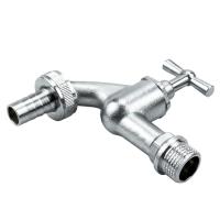 China Half Inch Horse Head Nickel Plated Water Nozzle Slow Open Brass Stop Bibcock for sale
