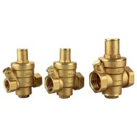 China PN16 1/2inch 3/4inch Brass Water Pressure Regulator Valve with Gauge for sale