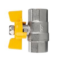 China TMOK Female BSP Nickel Plated PN25 Medium Pressure CE Hydraulic Full Port Brass Ball Valve For Gas for sale