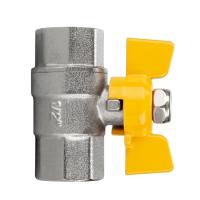 China TMOK Female BSP Nickel Plated PN25 Medium Pressure CE Hydraulic Full Port Brass Ball Valve For Gas for sale