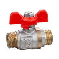 China 1/2 Inch BSPT Male X Female Thread Double Union Forged Cryogenic Brass Ball Valve for sale