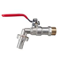 China Nickel Plating Brass Outside Tap PN25 Water Garden Bibcock Tap for sale